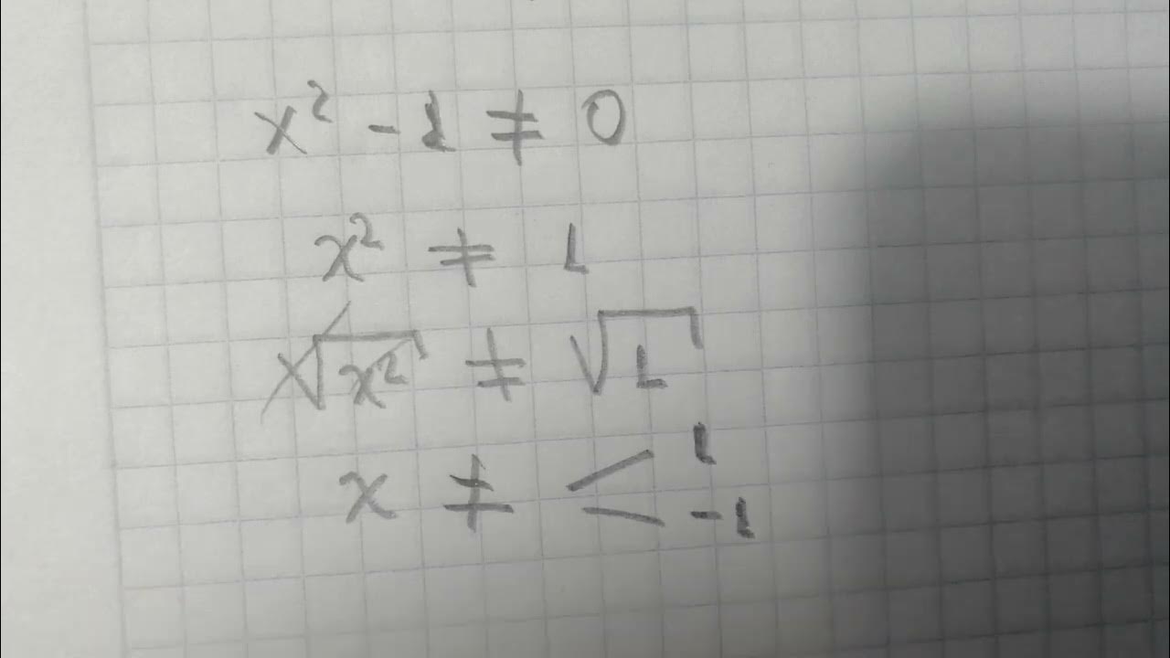 Ejemplo: dominio dónde la función es una fracción con variable en el denominador - YouTube