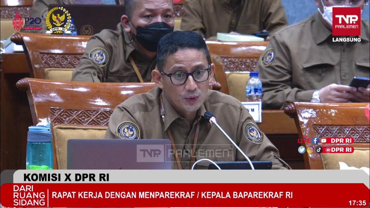 LIVE STREAMING - KOMISI X DPR RI RAKER DENGAN MENPAREKRAF RI - YouTube