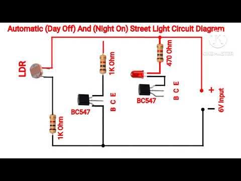 Automatic (Day Off) And (Night On) Street Light Circuit Diagram Using Bc547 - YouTube
