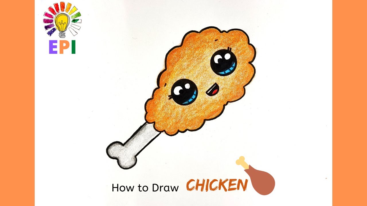 HOW TO DRAW CUTE CHICKEN - EASY PAINTING IDEA - YouTube