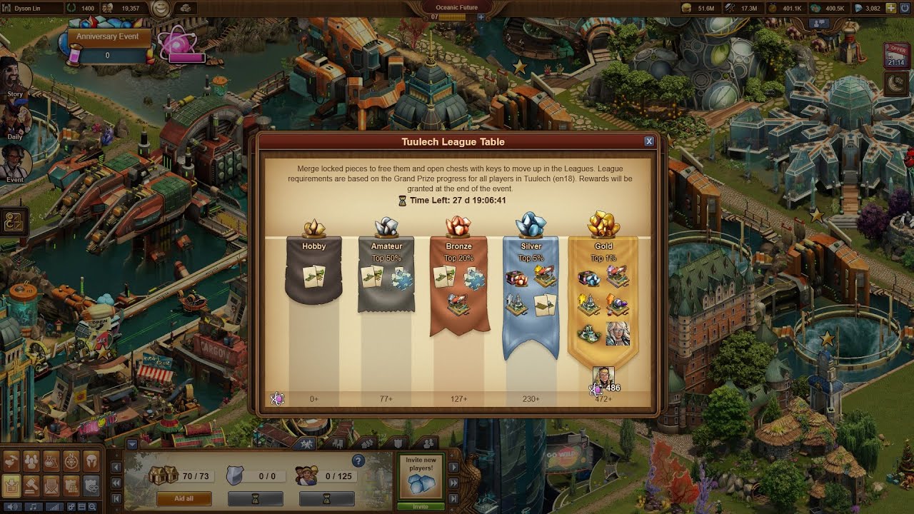 Anniversary Event - Gold League! (Oceanic Future) [Forge of Empires ...