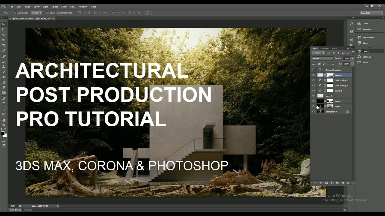 Tutorial 30 - Architectural Post Production in Photoshop - Part 03 ...