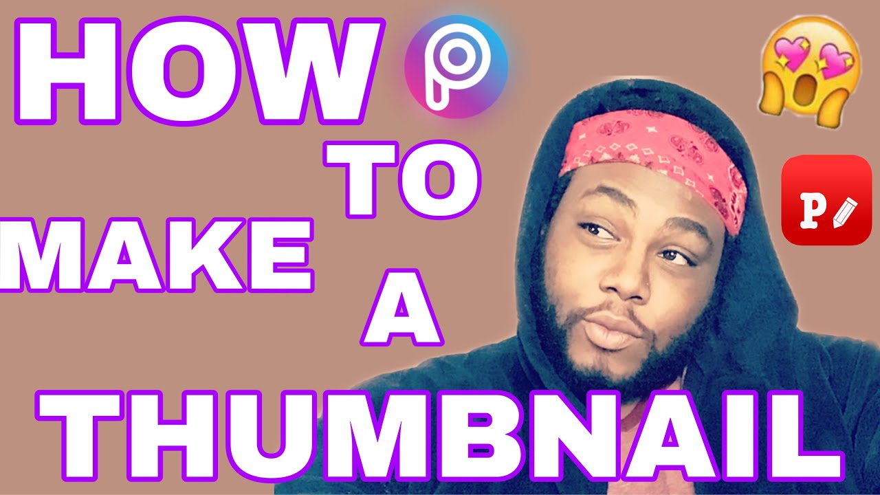 HOW TO MAKE THUMBNAILS USING IPHONE - YouTube