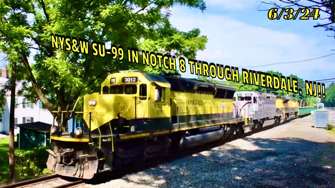 NYS&W SU-99 In Notch 8 Trough Riverdale, NJ!! 6/3/24 - YouTube