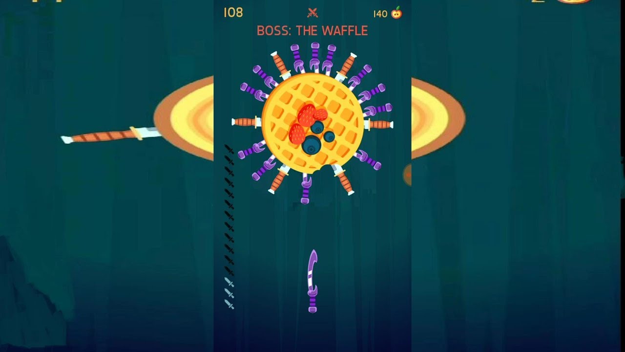 KNIFE HIT BOSS THE WAFFLE - YouTube