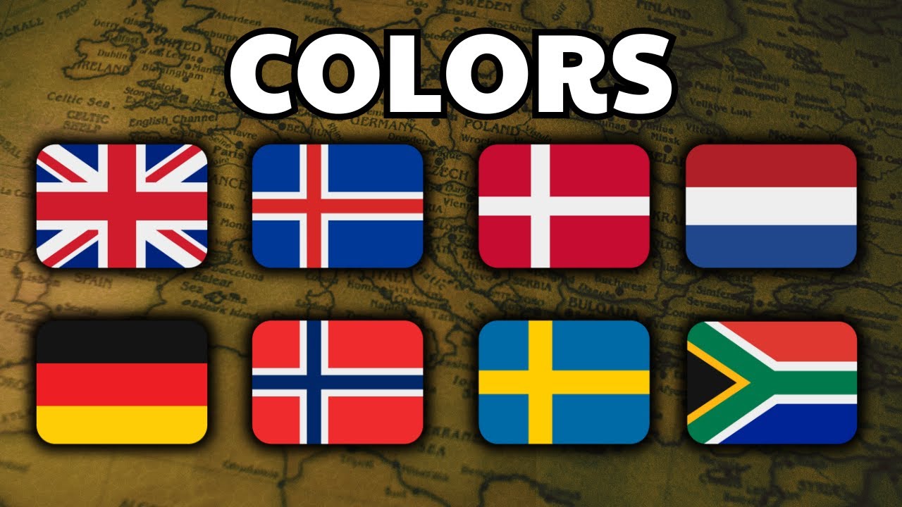 Colors | GERMANIC Languages COMPARISON - YouTube
