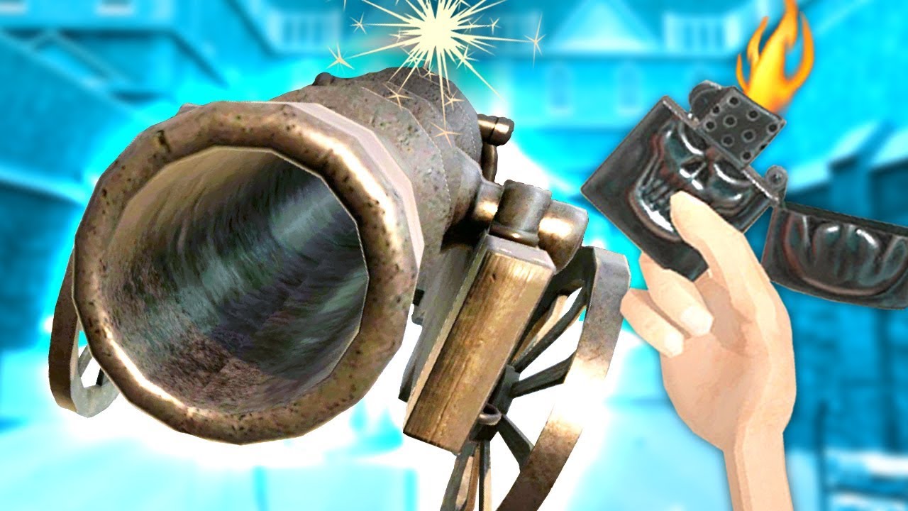 FIRING MASSIVE CANNON INDOORS in Hotel RnR VR - YouTube