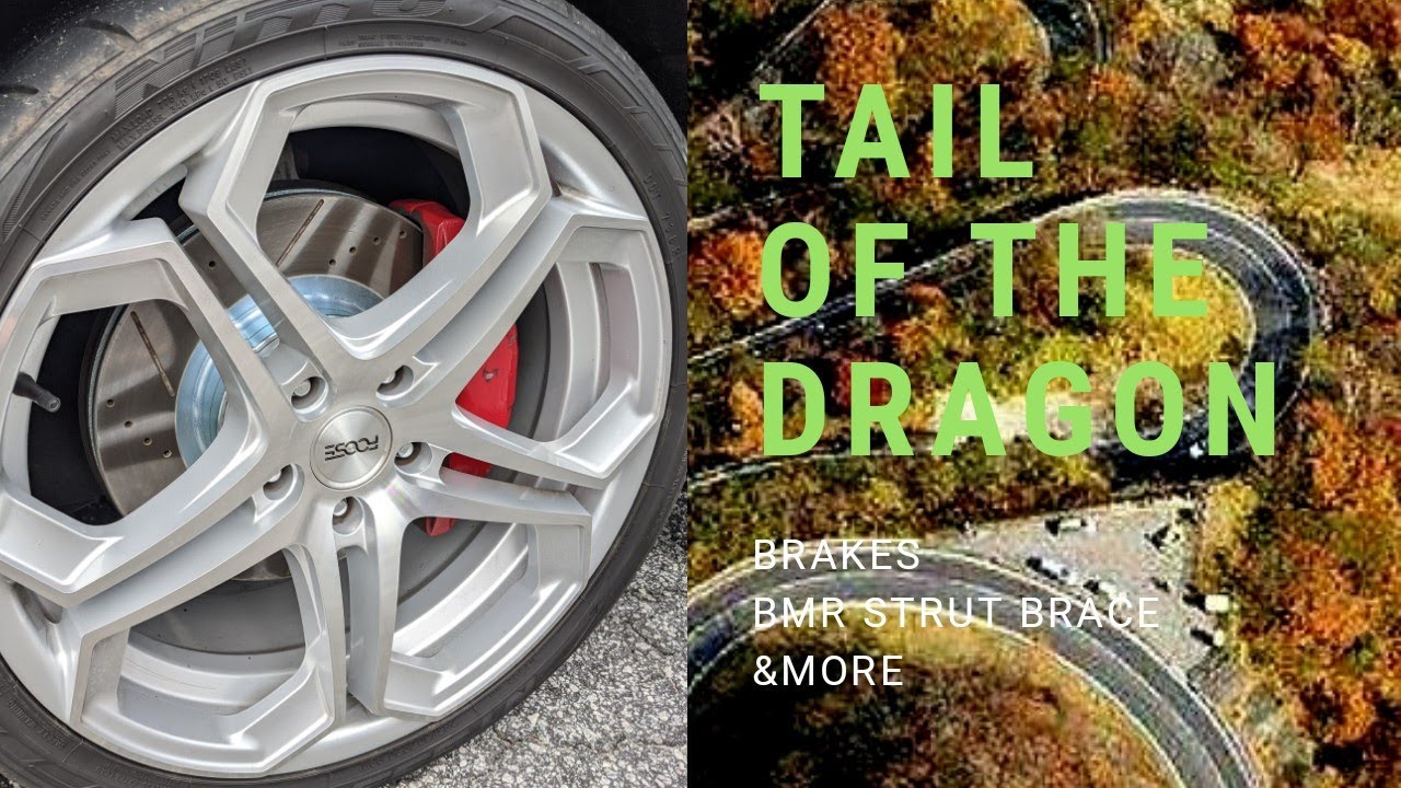 Tail of the Dragon BMR strut tower brace, Powerstop Z26 - YouTube