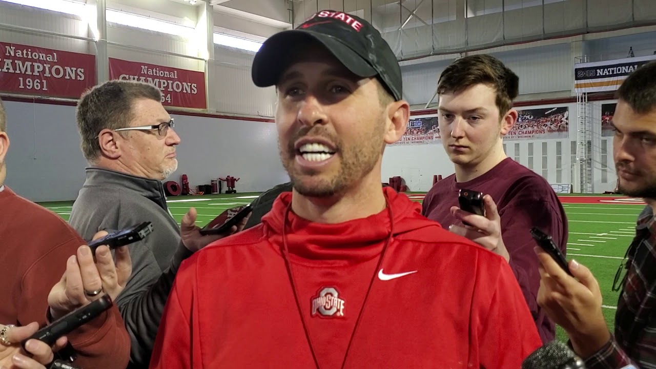 Ohio State WR coach Brian Hartline on the OSU receivers - YouTube