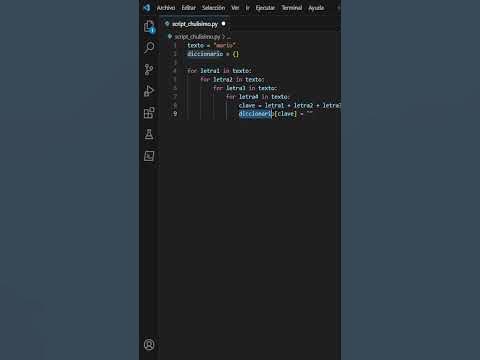 Cómo Crear un SCRIPT de PYTHON para Generar un DICCIONARIO ...