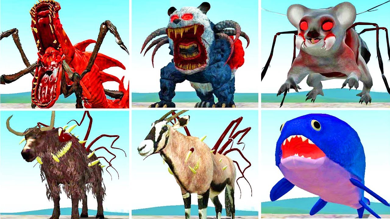 ALL NEW ZOOCHOSIS ANIMALS MONSTERS VS NIGHTMARE GREY TEACHER MISS ...