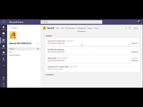 Students Teams Access Assignments - YouTube