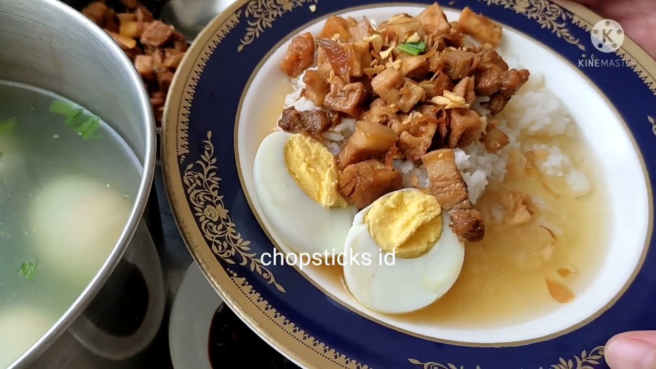RESEP NASI BAKMOY - RESEP NASI BAKMOY BABI - CHOPSTICKS ID - YouTube