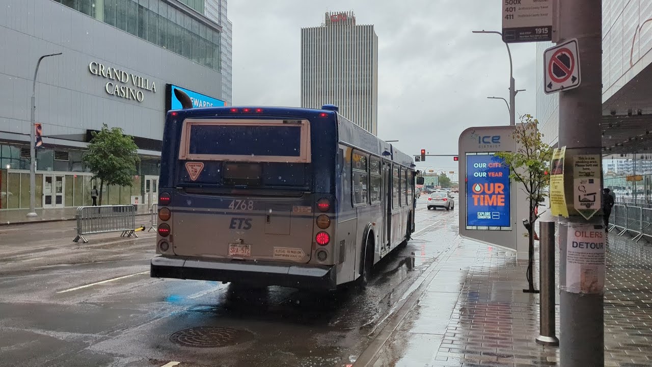 ETS Bus 2009 New Flyer D60LFR #4768 On 7 Downtown - YouTube