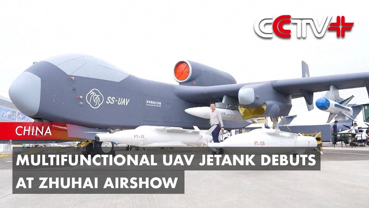 Multifunctional UAV Jetank Debuts at Zhuhai Airshow - YouTube