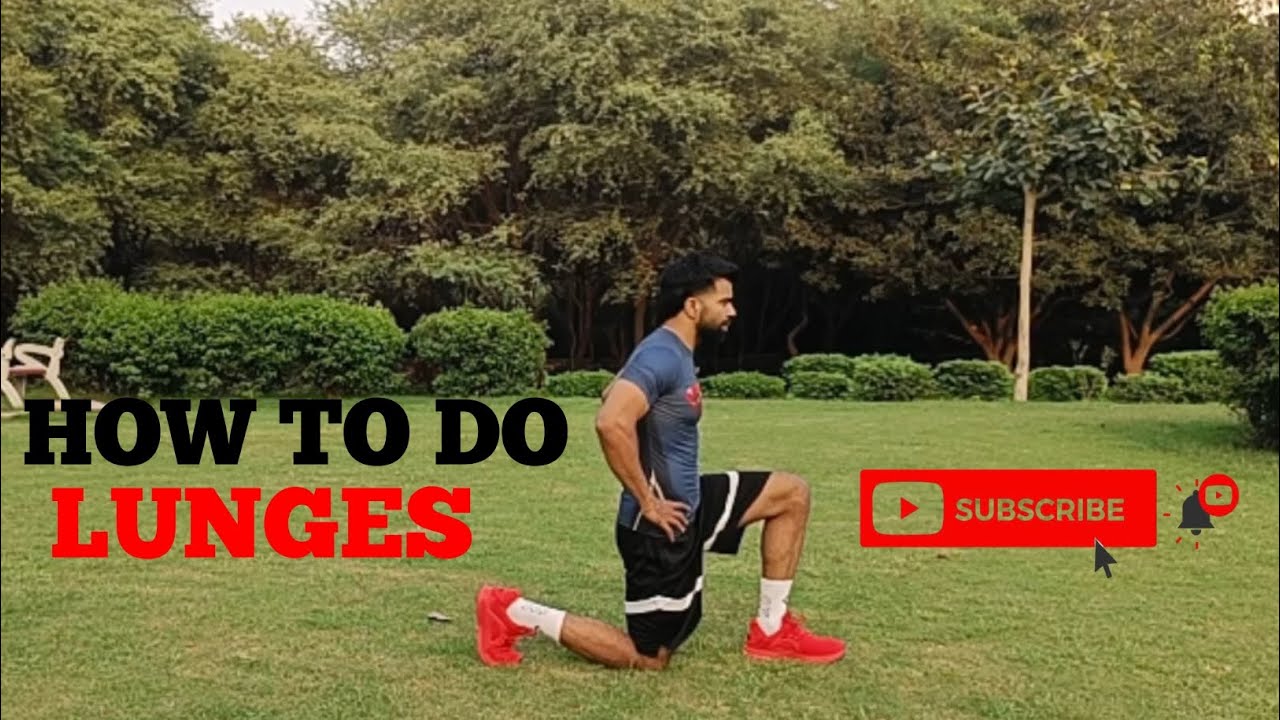 How To Do Lunges/ Lunges For Step By Step For Beginners 🔥 - YouTube