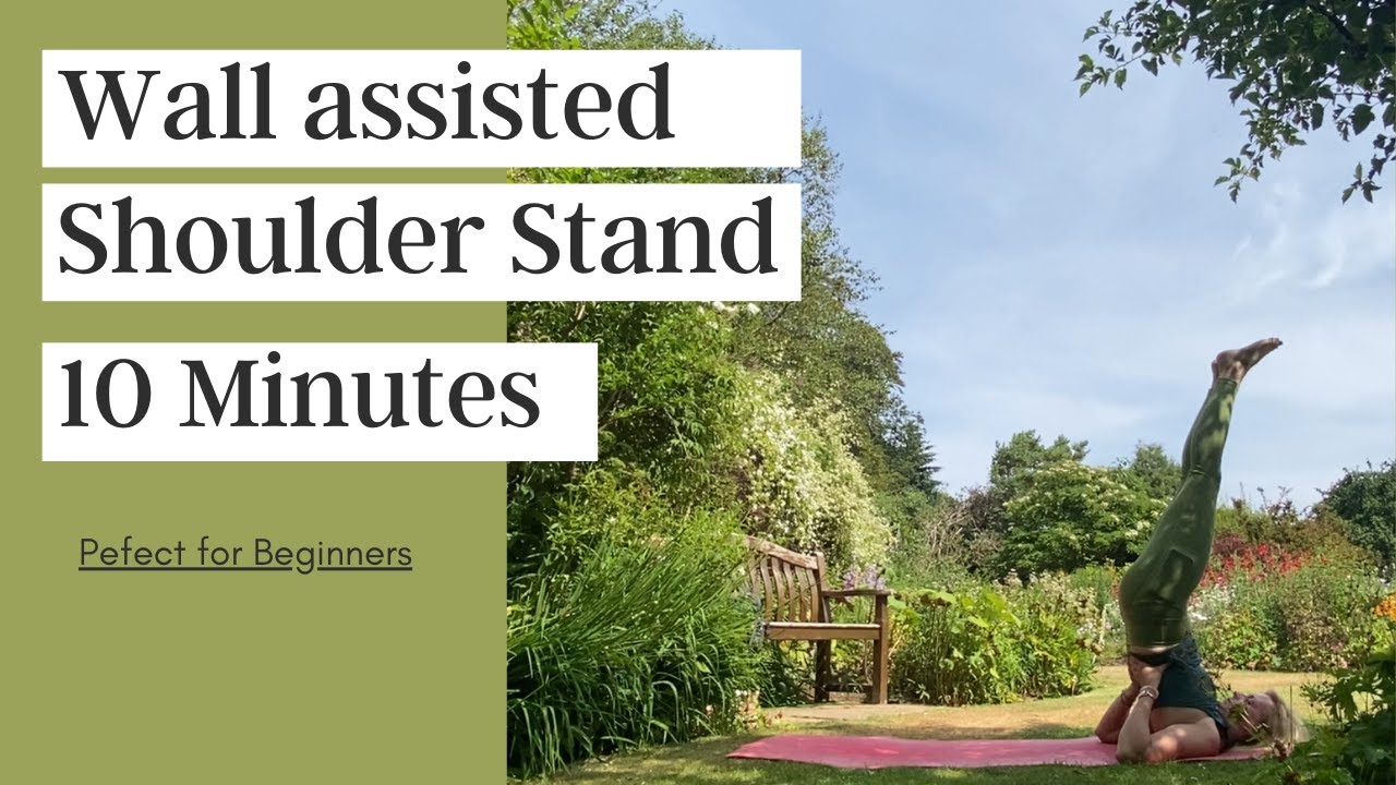 Wall assisted Shoulder stand for beginners - YouTube