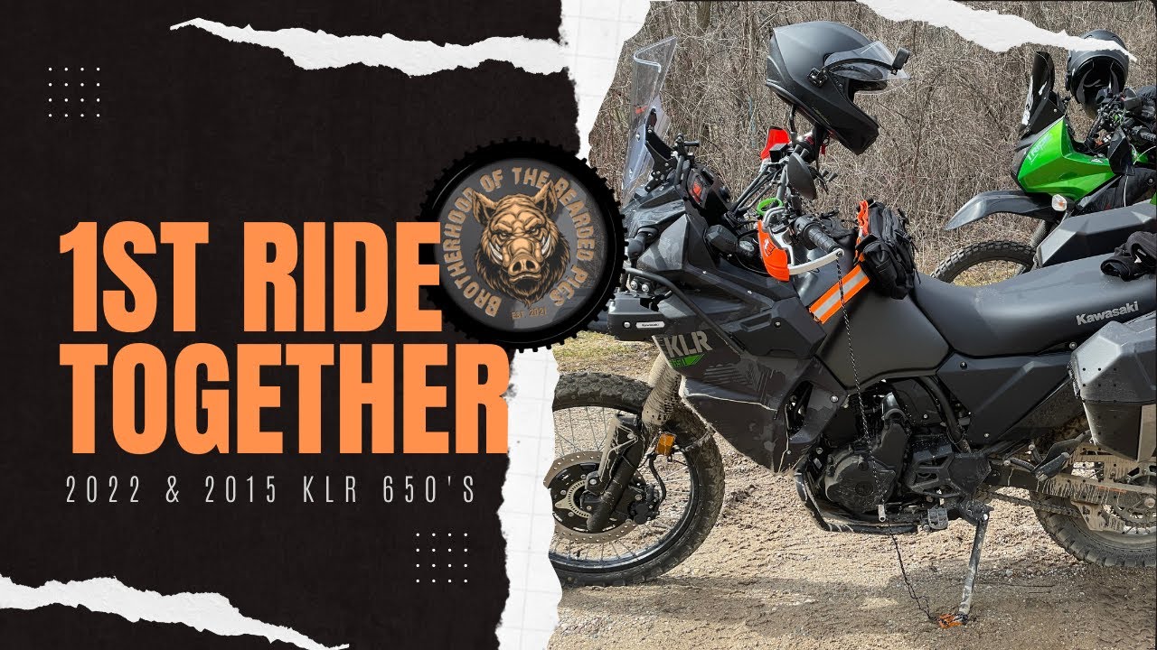 2022 & 2015 KLR 650 - Riding Together For The First Time - YouTube