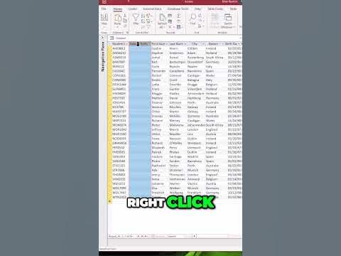 Quick and Easy Way to Remove Fields in Microsoft Access #shorts - YouTube