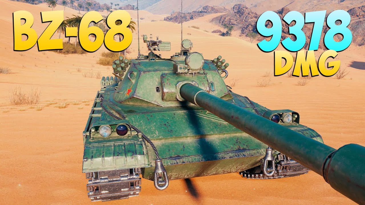 BZ-68 - 3 Frags 9.3K Damage - Very worthy! - World Of Tanks - YouTube