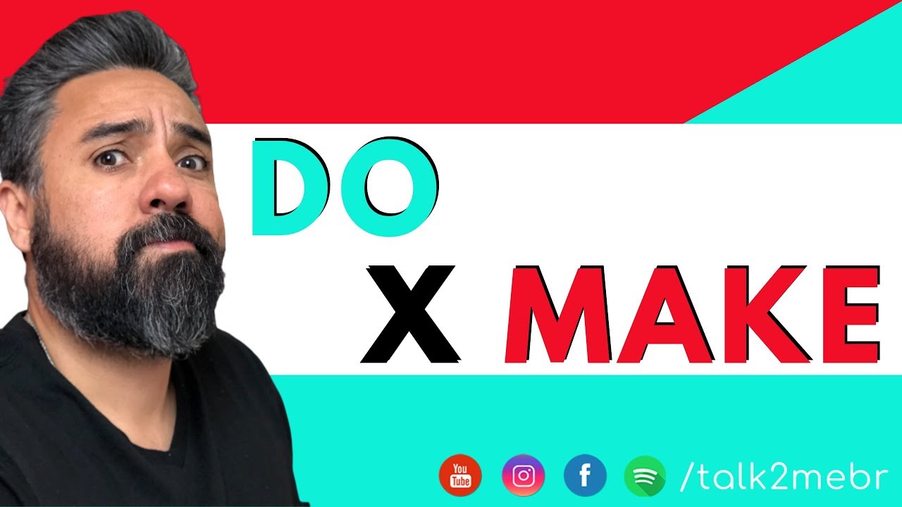 MAKE x DO - Qual a diferença e como usar? Inglês Português - YouTube