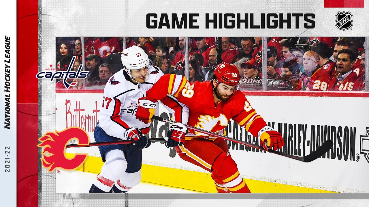 Capitals @ Flames 3/8 | NHL Highlights 2022 - YouTube