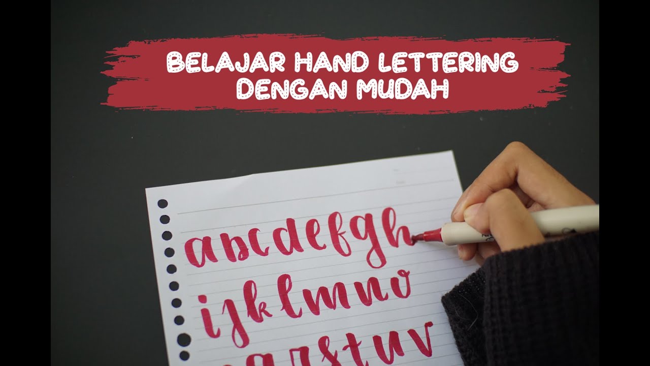 Belajar Hand Lettering menggunakan brush pen dengan mudah # ...