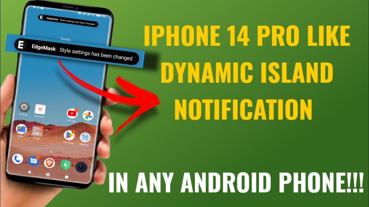 How To Set Iphone 14 Pro Like Dynamic Island Notification In Any ...