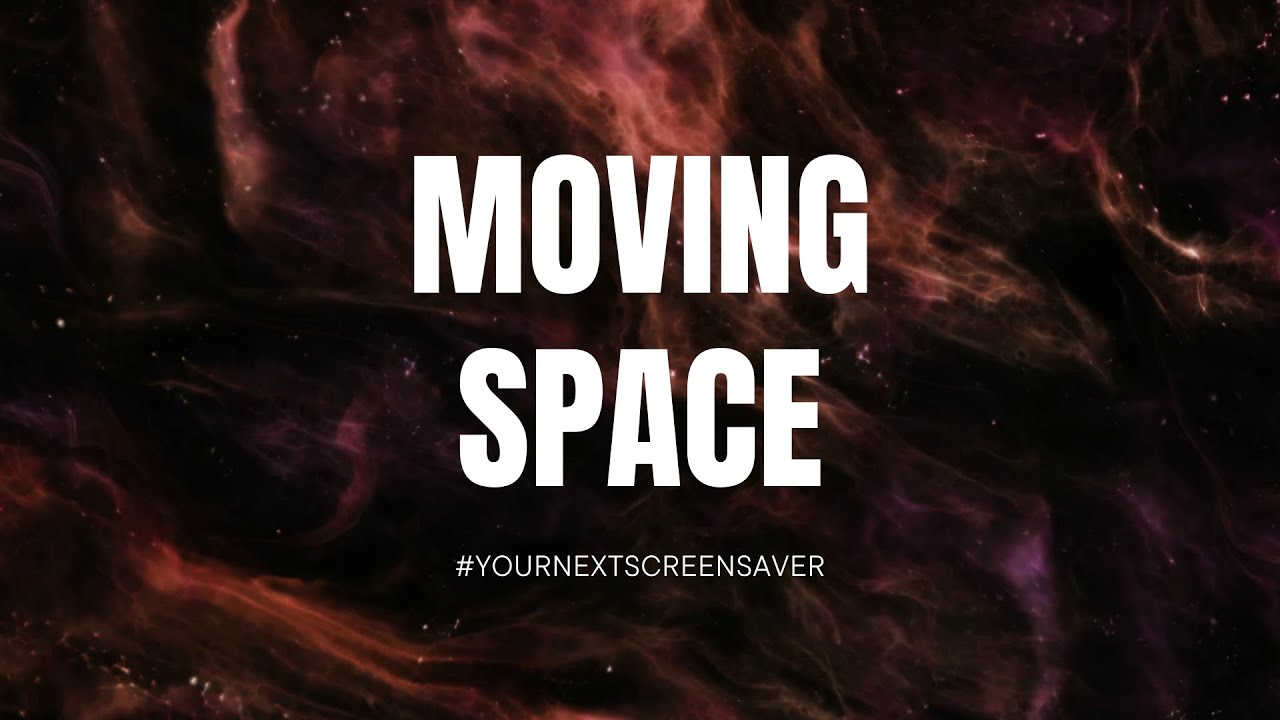 Relaxing Abstract Screensaver, Moving Space Particles (no Audio) | 4k ...