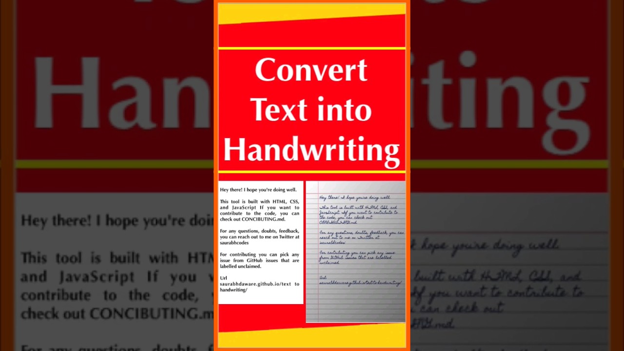 How To Use Convert Text To Handwriting Text Convert Into Handwriting How To Use Convert Text To Handwriting Text Convert Into Handwriting