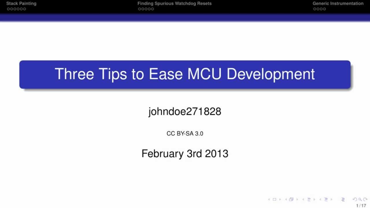 Tips And Tricks For Microcontroller Programming And Debugging Youtube 0816