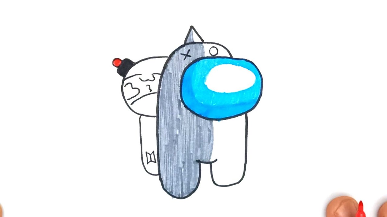 How To Draw A Van BT21 -Among Us / Cara Menggambar Van BT21- Among Us ...