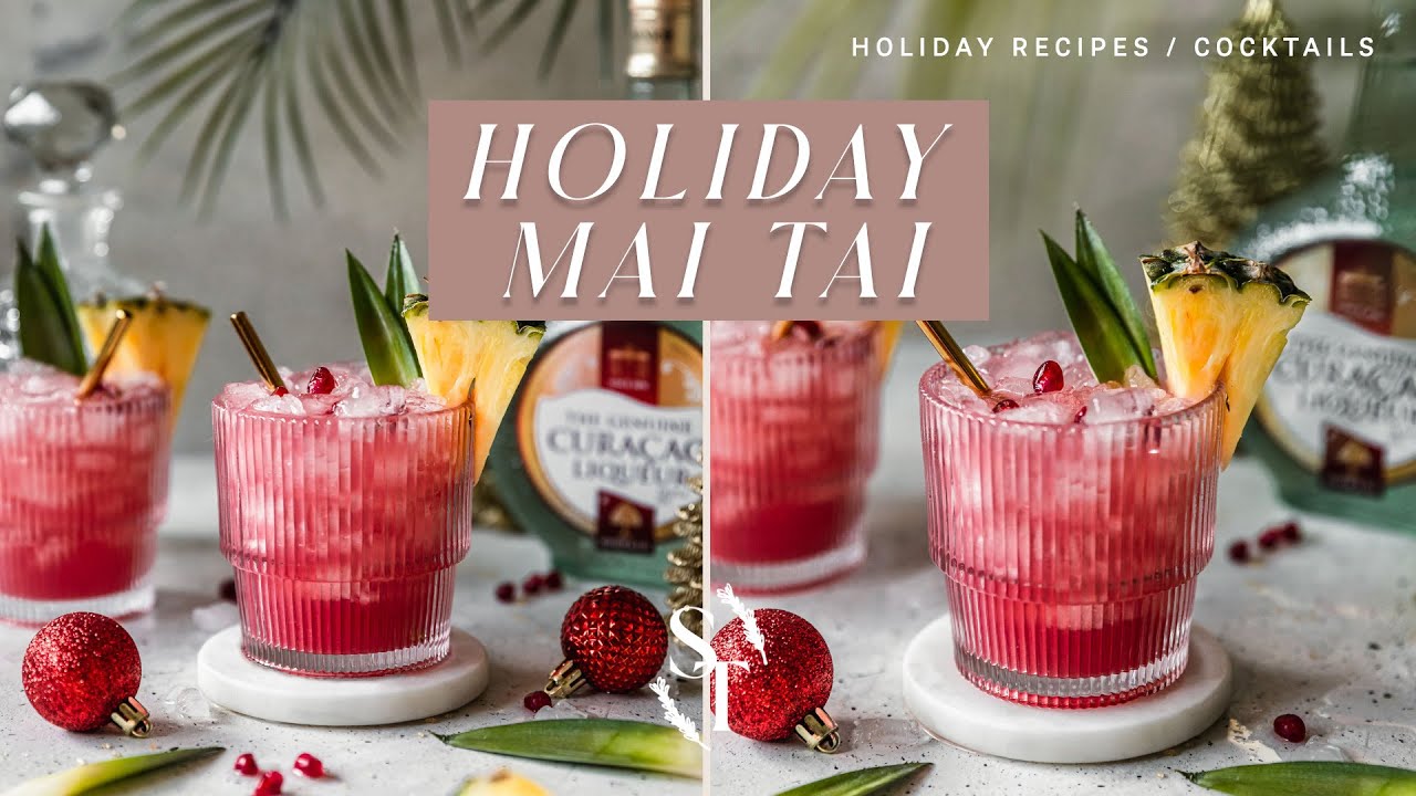 Holiday Mai Tais with Pineapple & Pomegranate - YouTube