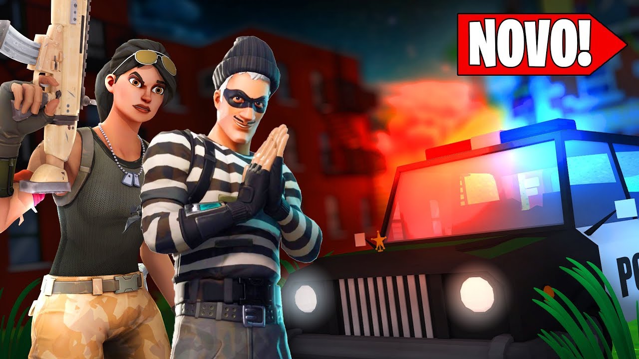 Fortnite: *NOVO* MODO POLICIA E LADRÃO ‹‹ P3DRU ›› - YouTube