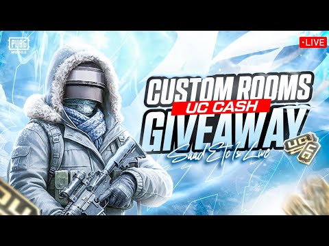PUBG MOBILE LIVE CUSTOM ROOM & UC GIVEAWAYS | 10 ROYAL PASS GIVEAWAY - SAAD ETC