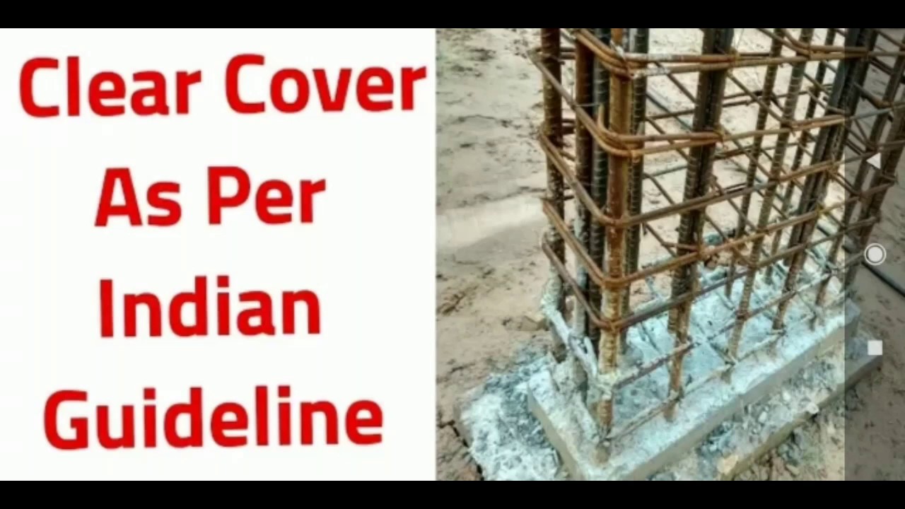 Concrete clear cover as per Indian guidelines - YouTube