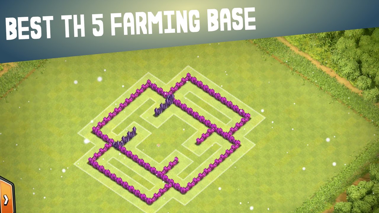 Best Th 5 Farming Base - YouTube