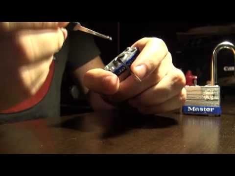 Picking Master Padlock #3 & #5 using a Snake Rake - YouTube