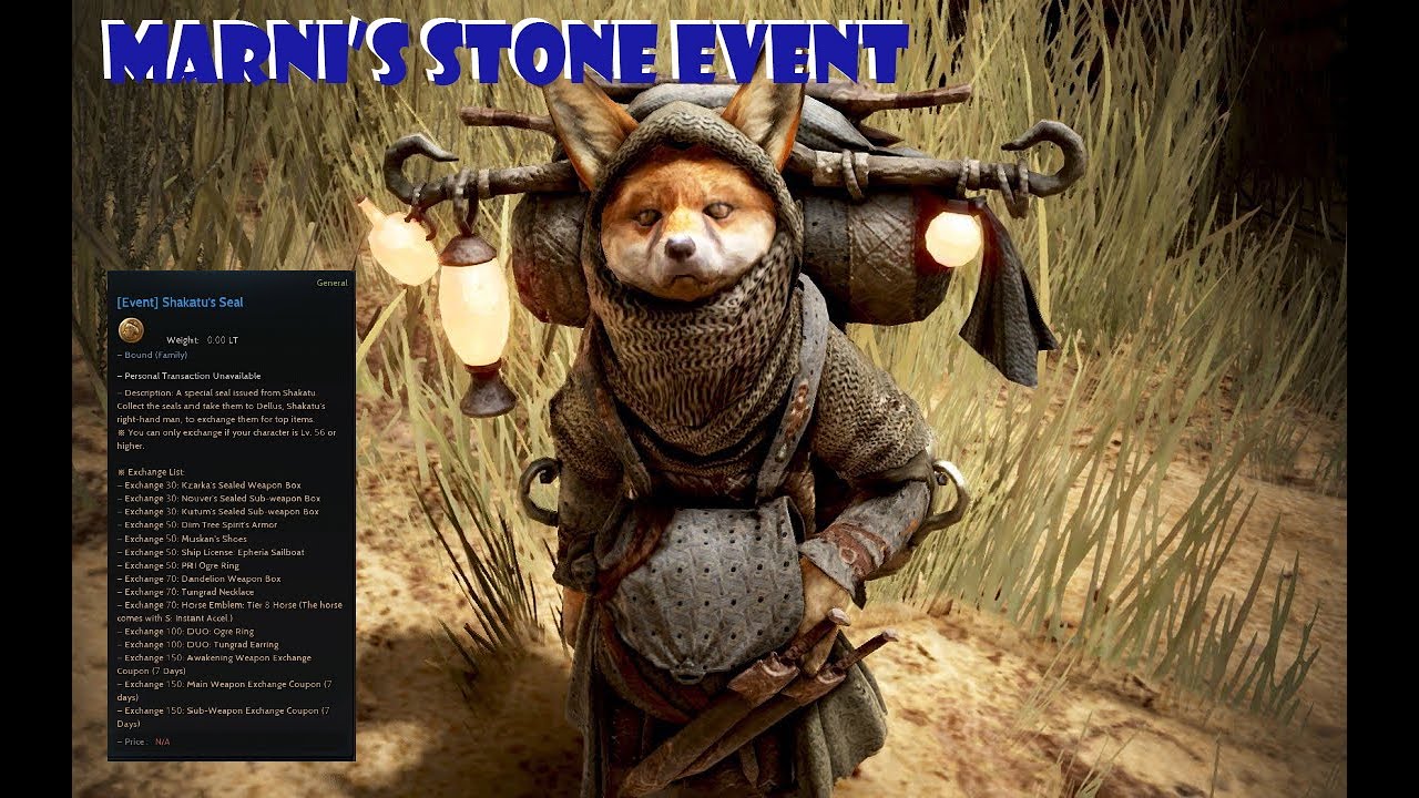 BLACK DESERT ONLINE - MARNI'S STONE EVENT [WIZARD POV] - YouTube