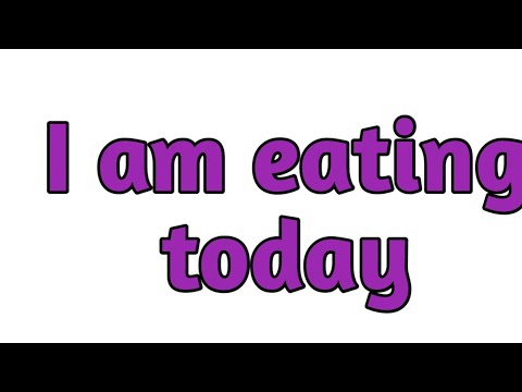 I am eating today - YouTube