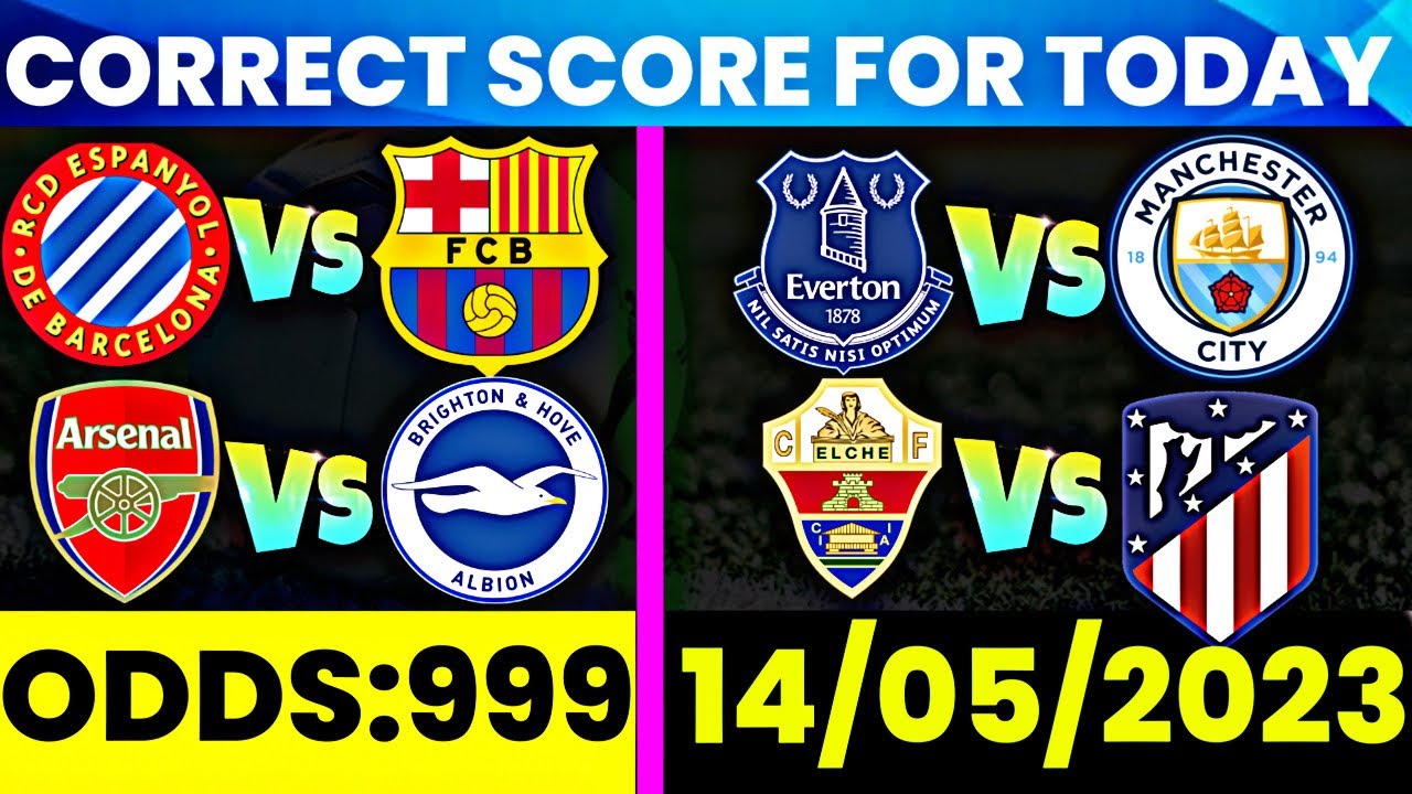 CORRECT SCORE TODAY ( football predictions today )FIXED MATCHES SOCCER ...