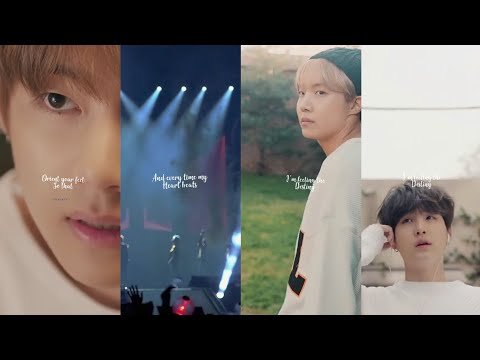 BTS- Heartbeat Fullscreen Lyric WhatsApp Status|heart beat bts WhatsApp status