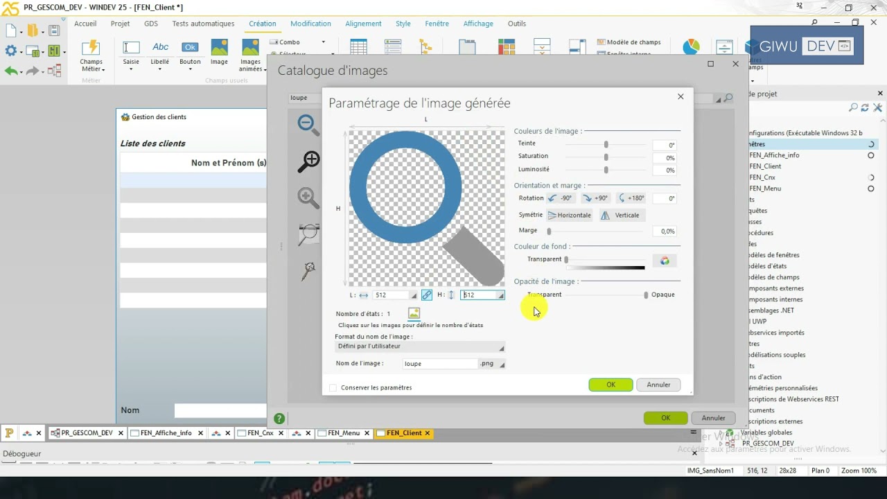 Windev : #5 - Gestion des clients (Gestion des commandes) - YouTube