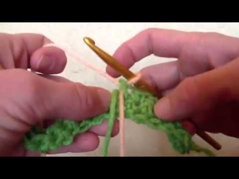 How to change colors in single crochet - YouTube