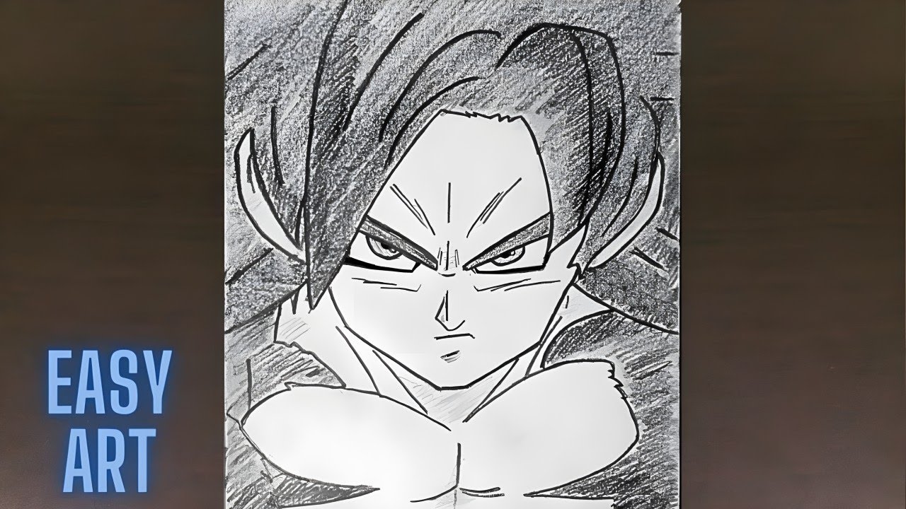 Simple & Easy Steps To Draw GOKU SS4 || Learn Easy Anime Drawing ...