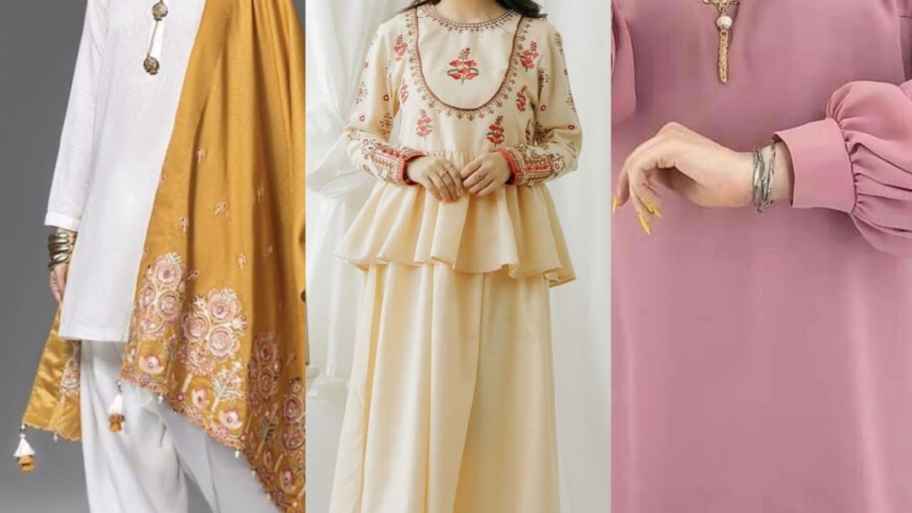 simple and Beautiful simple Casual dress design for girls| summer ...