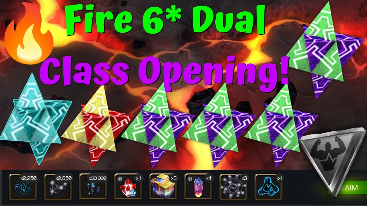 Absolute Fire Dual Class 6* Crystal Opening! 6* Awakening Gem! QS Cavs ...