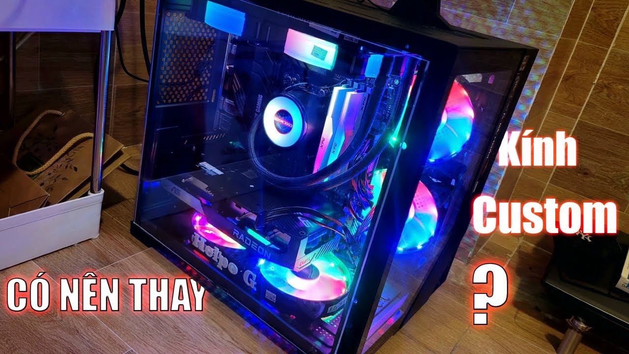 Thay nắp kính custom XỊN cho case PC - YouTube
