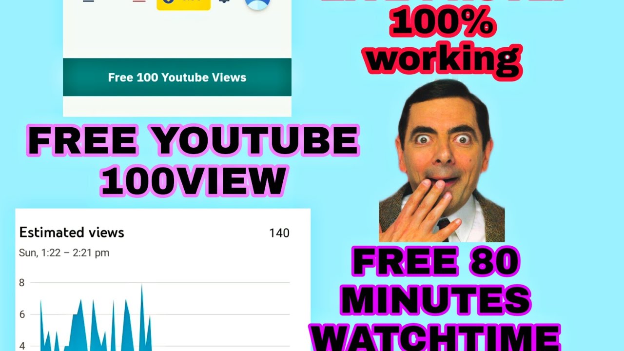 Youtube Free 100 Views & Watchtime - 100% working - live prove - YouTube