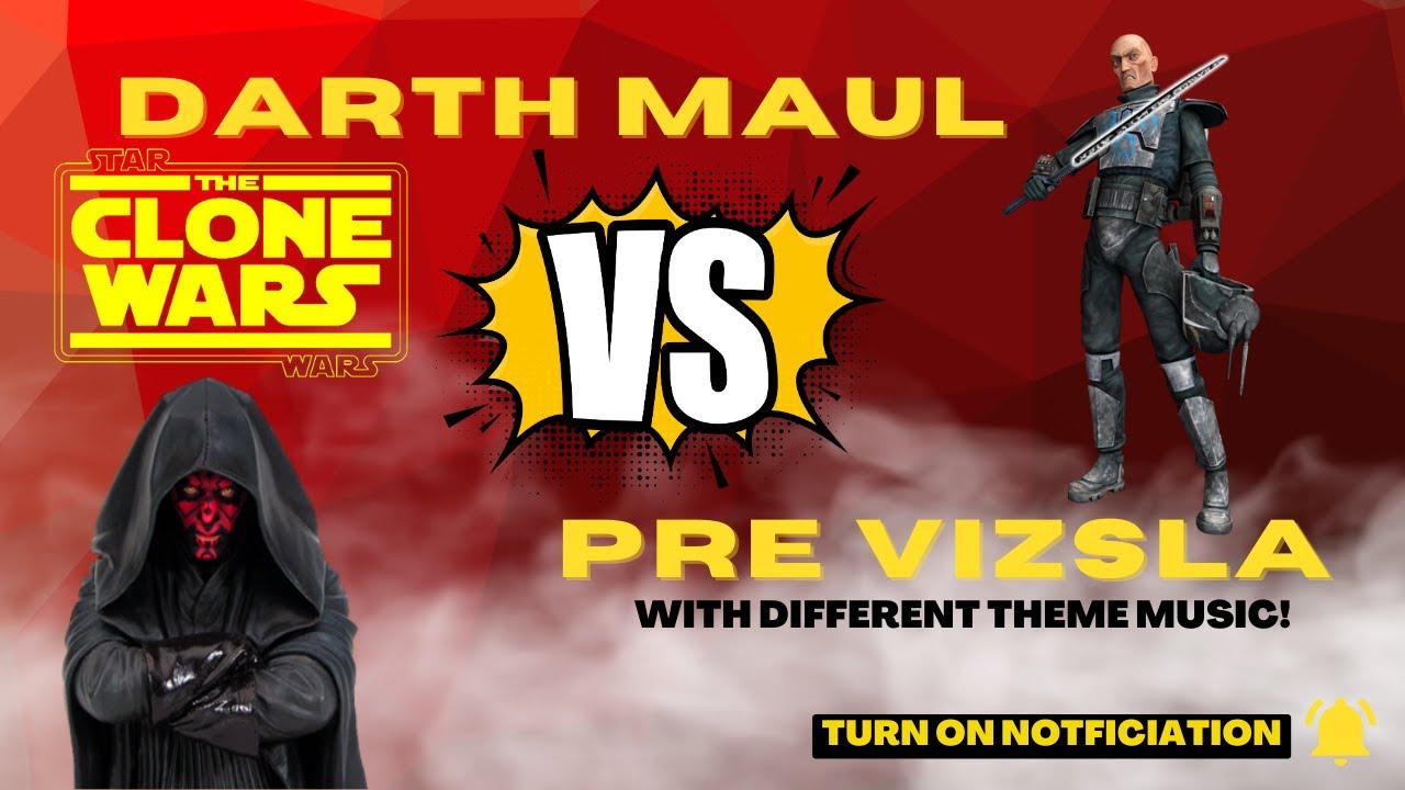Darth Maul vs Pre Vizsla Clone Wars| Rescored Musical Theme - YouTube